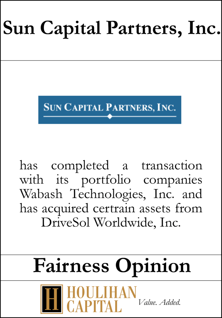 Sun Capital Partners, Inc. | Houlihan Capital